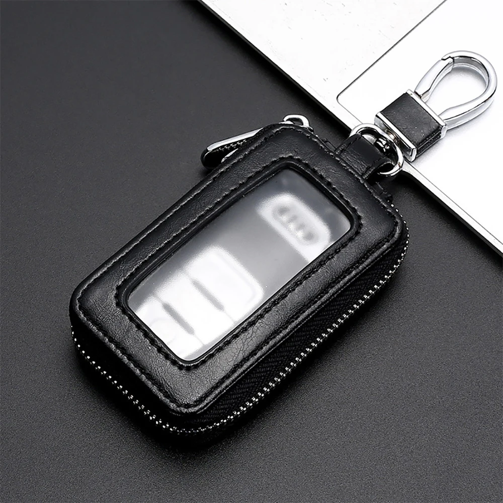 New-Visual-Mirror-Window-Car-Key-Protector-Bag-Leather-Key-Holder-Mini ...