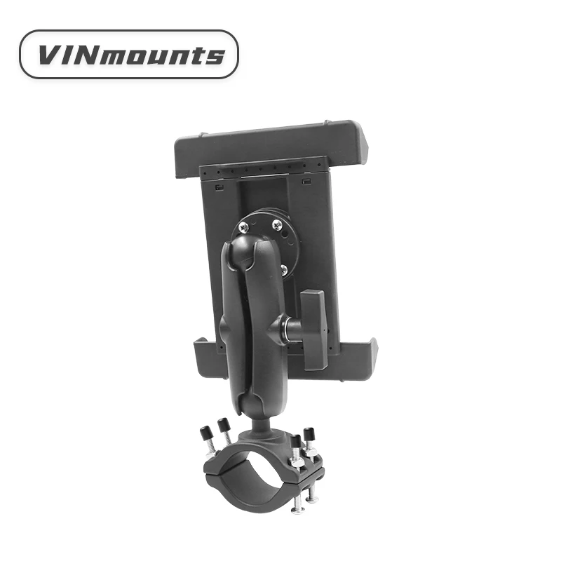 1.5''15cm Tablet Ball Mount With 1.5'' Pole Clamp Base for 51mm-65mm ...