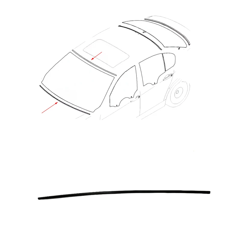 Front-Upper-Lower-Windshield-Molding-Trim-Seal-Replacement-for-BMW-X3 ...