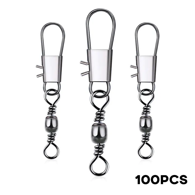 Swivels-Fishing-Connector-Type-B-Pin-Swivel-100pcs-Interlock-Pin-Snap ...