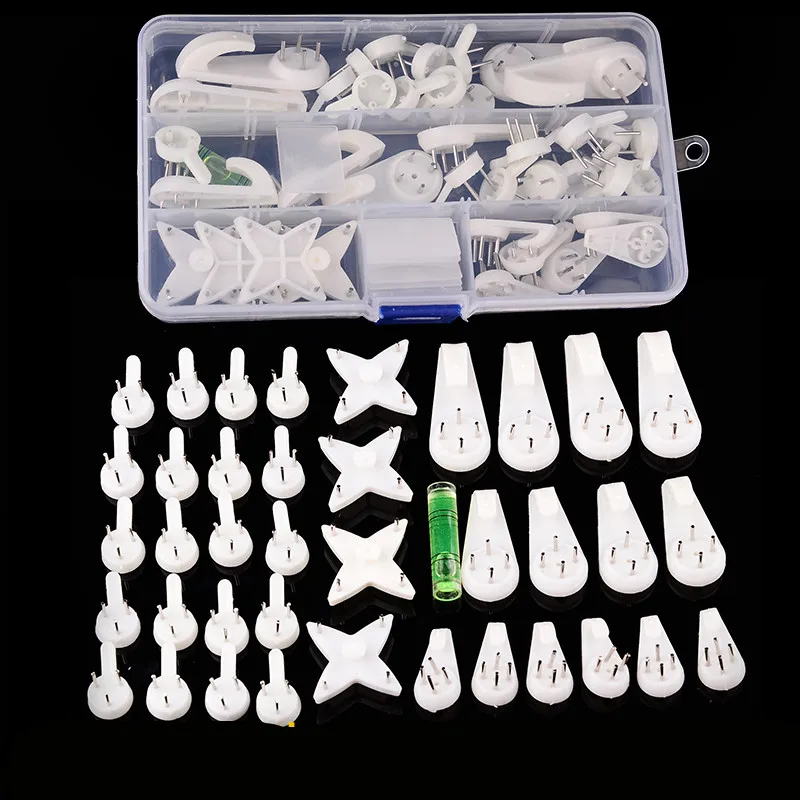 1 Set Diy Photo Hook Seamless Needle Nail Living Room Wall Invisible ...