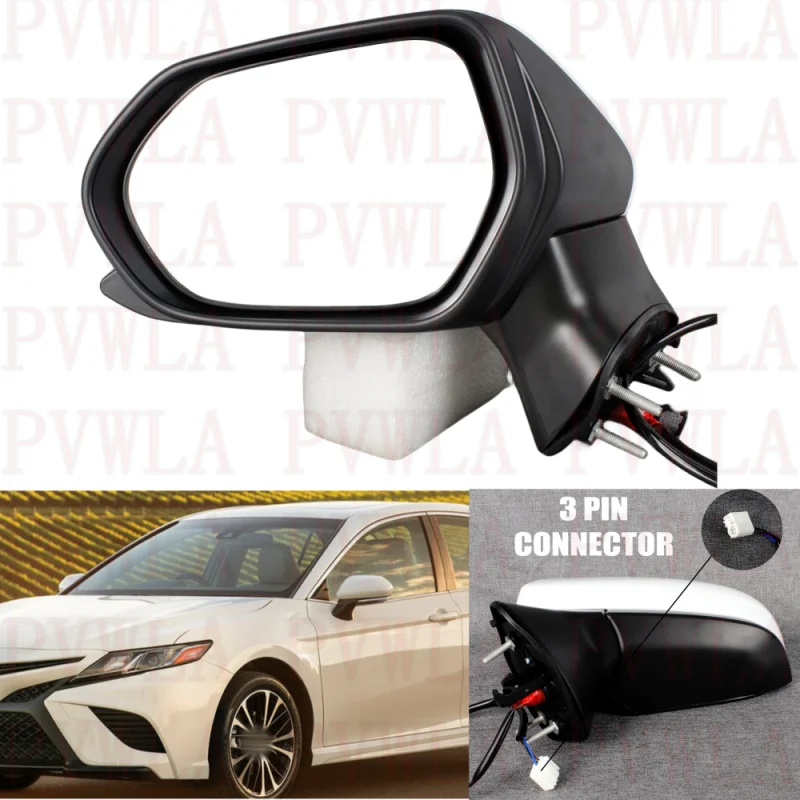 Left-Side-3-Pins-White-Primed-Power-Adjust-Reversing-Mirror-87940-06800 ...