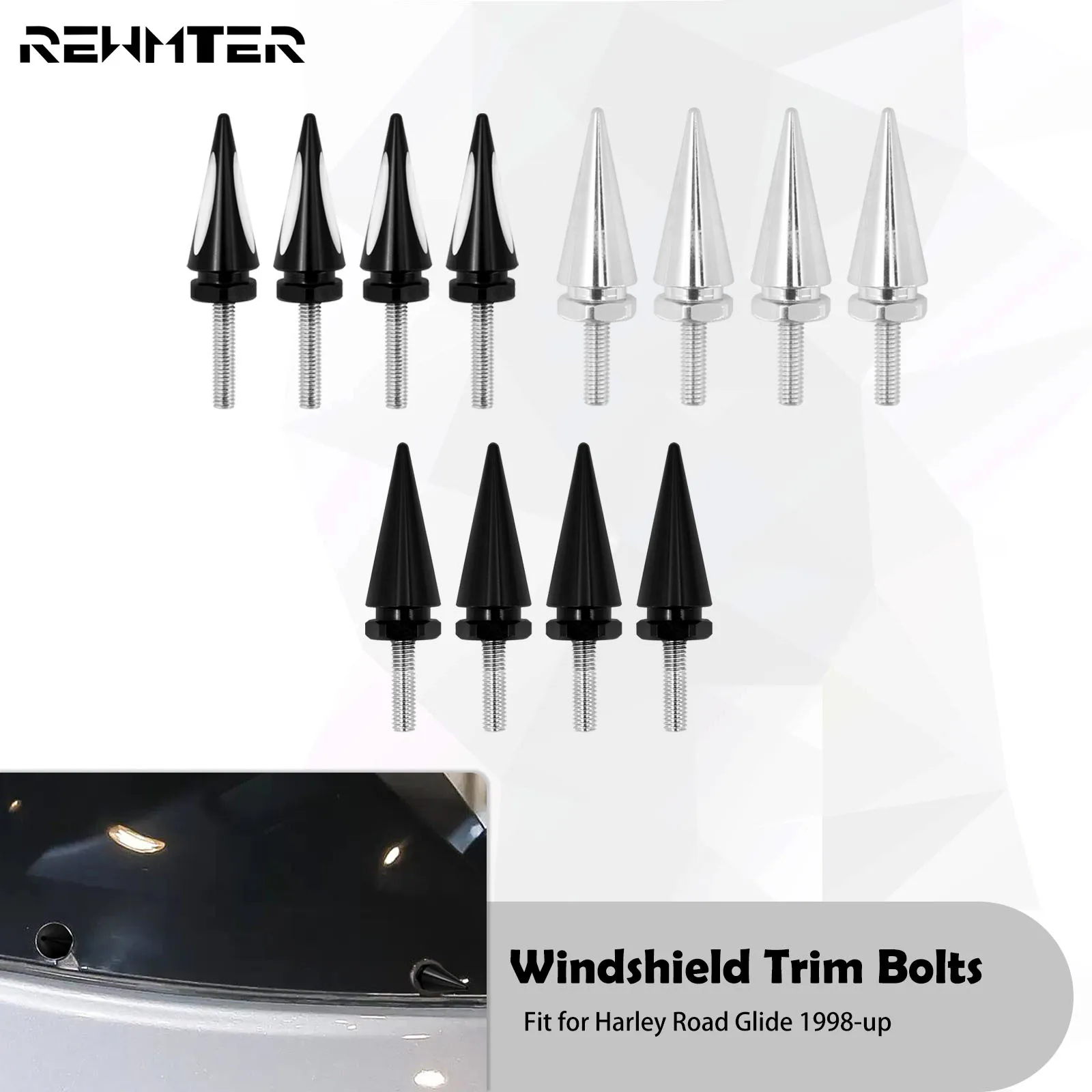 Motorcycle-Windscreen-Trim-Bolts-Windshield-Accessories-4pcs-Screws-For ...