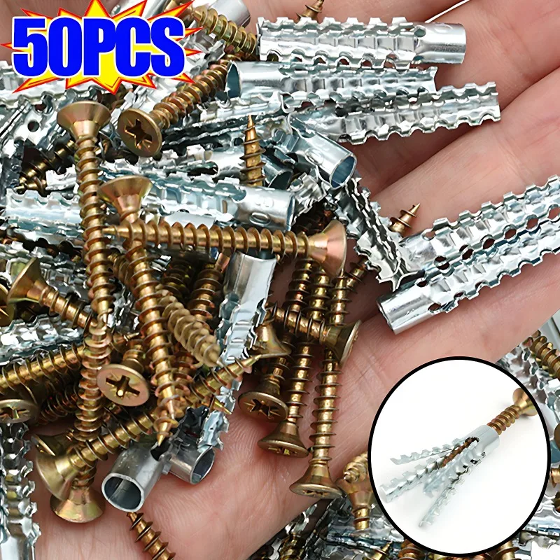 Home-Improvement-Wall-Anchor-New-Metal-Expansion-Tube-Pipe-Self-Tapping ...