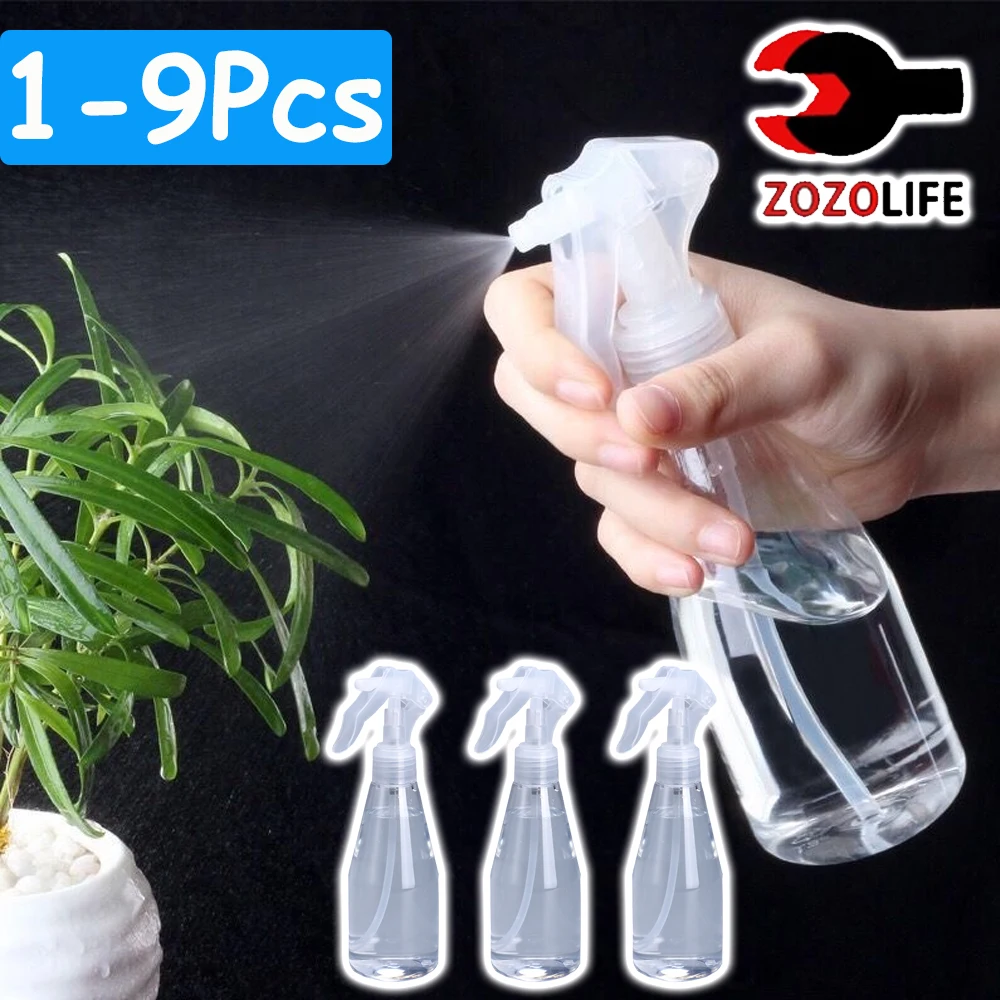 1-9Pc 200ml Plastic Cleaning Hand Trigger Spray Bottle Garden Water ...