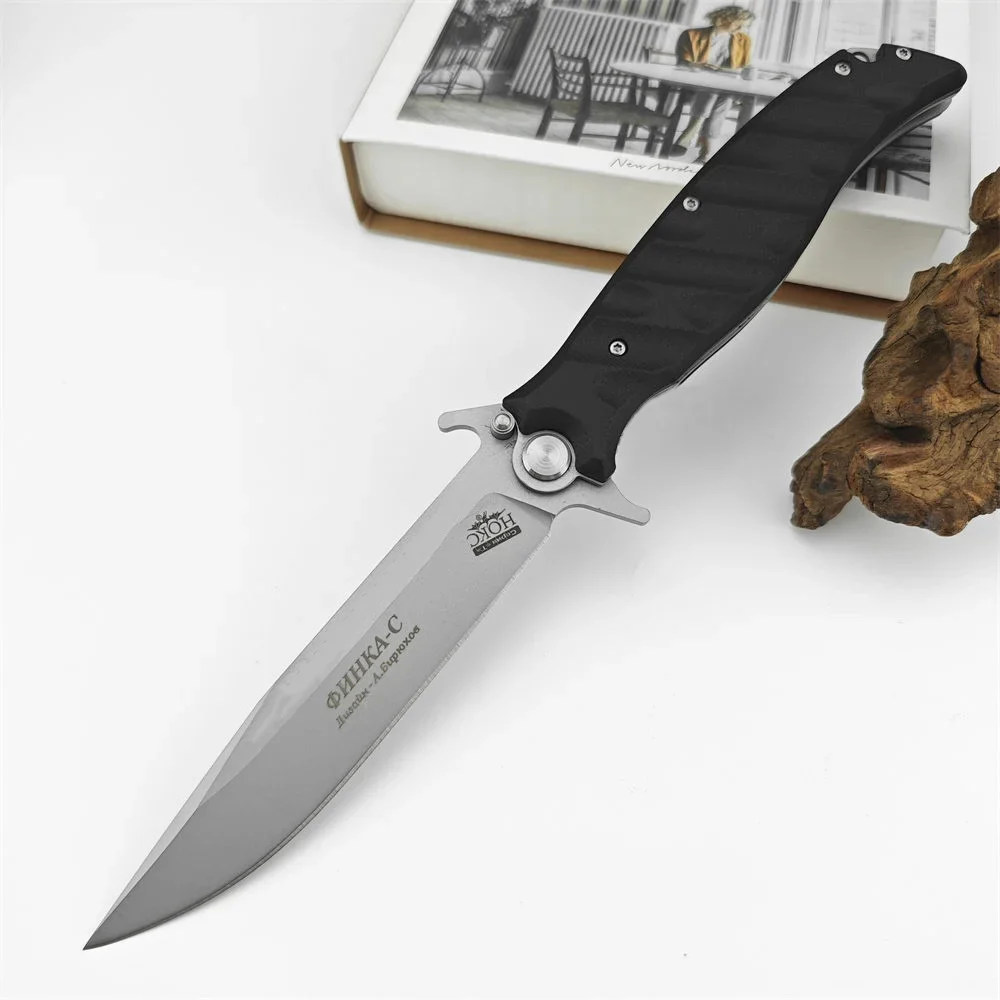 NEW-Kitchen-Russian-HOCK-Folding-Knife-D2-Blade-G10-Handle-Outdoor ...