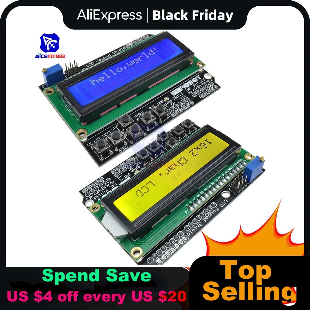 diymore-1602-LCD-Keypad-Shield-1602-LCD-Display-ATMEGA328-ATMEGA2560 ...