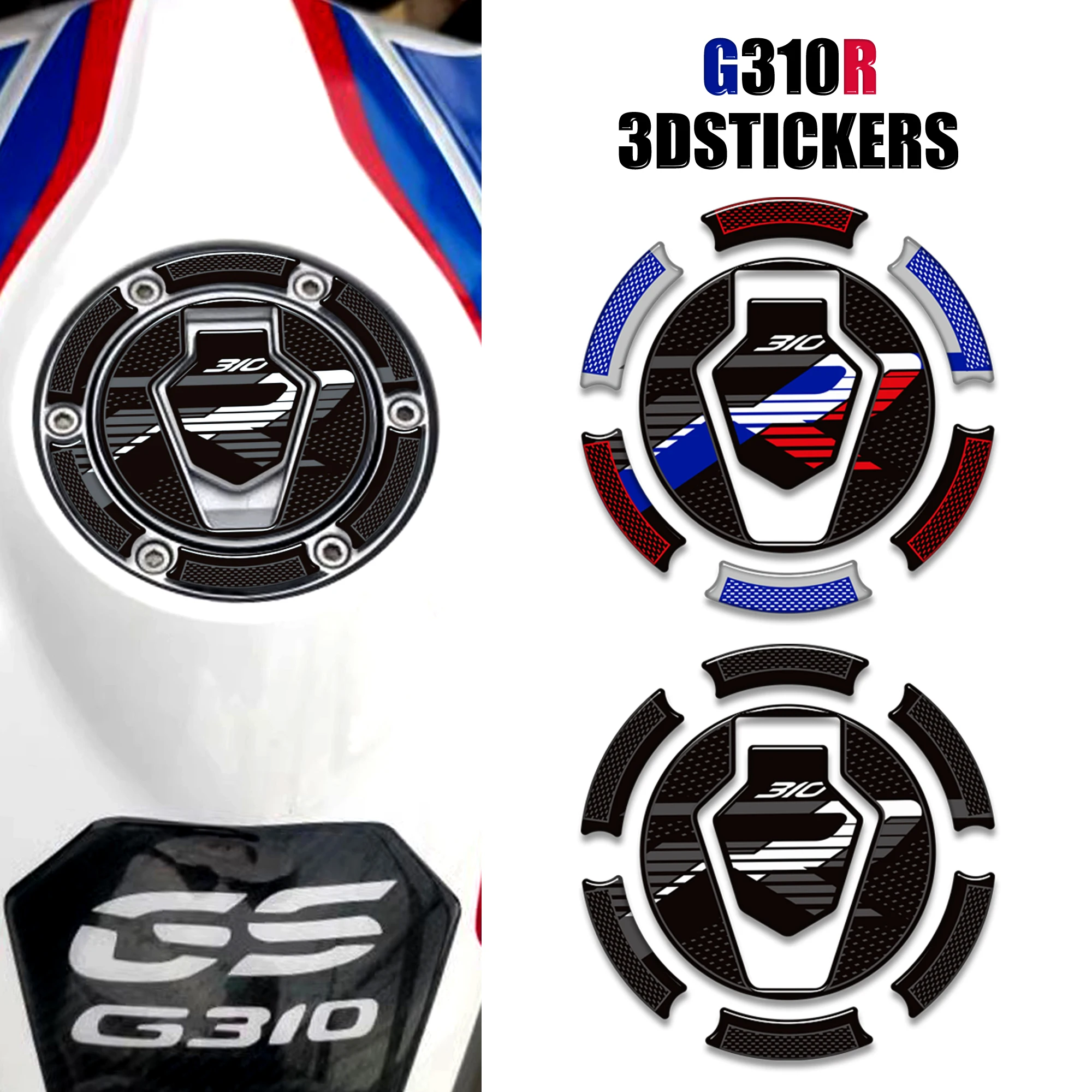 G-310-G310R-Fit-BMW-R-G310-Protector-Tank-Pad-Side-Grips-Gas-Fuel-Oil ...