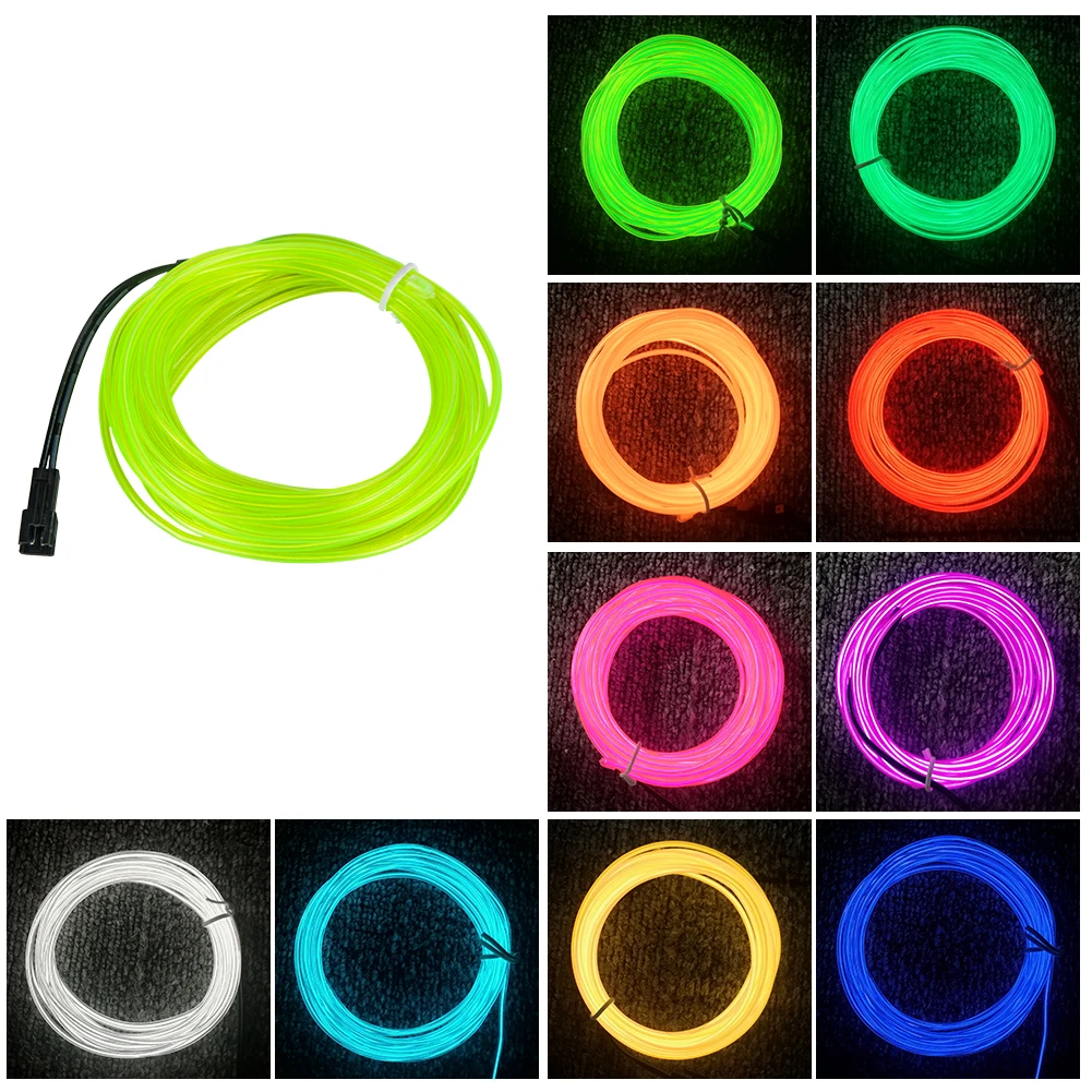 Flex-vel-Neon-LED-Light-Strip-Set-Incorporado-Linear-Luzes-de-Silicone ...