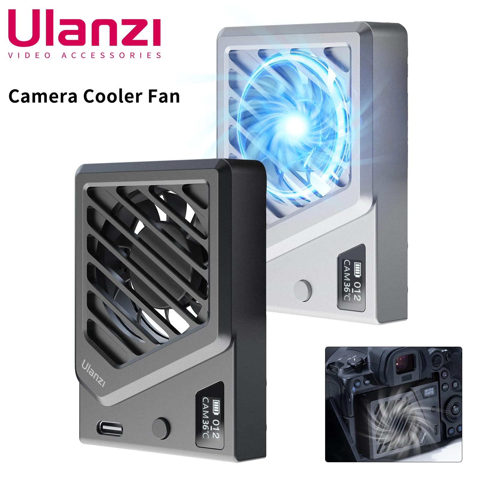 Ulanzi-CA25-Camera-Cooler-Fan-For-SLR-Sony-Canon-Nikon-Ultra-Silence ...