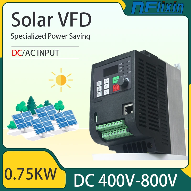 PV solar inverter DC to AC three-phase converter 380v 0.75kw/1.5kw/2 ...