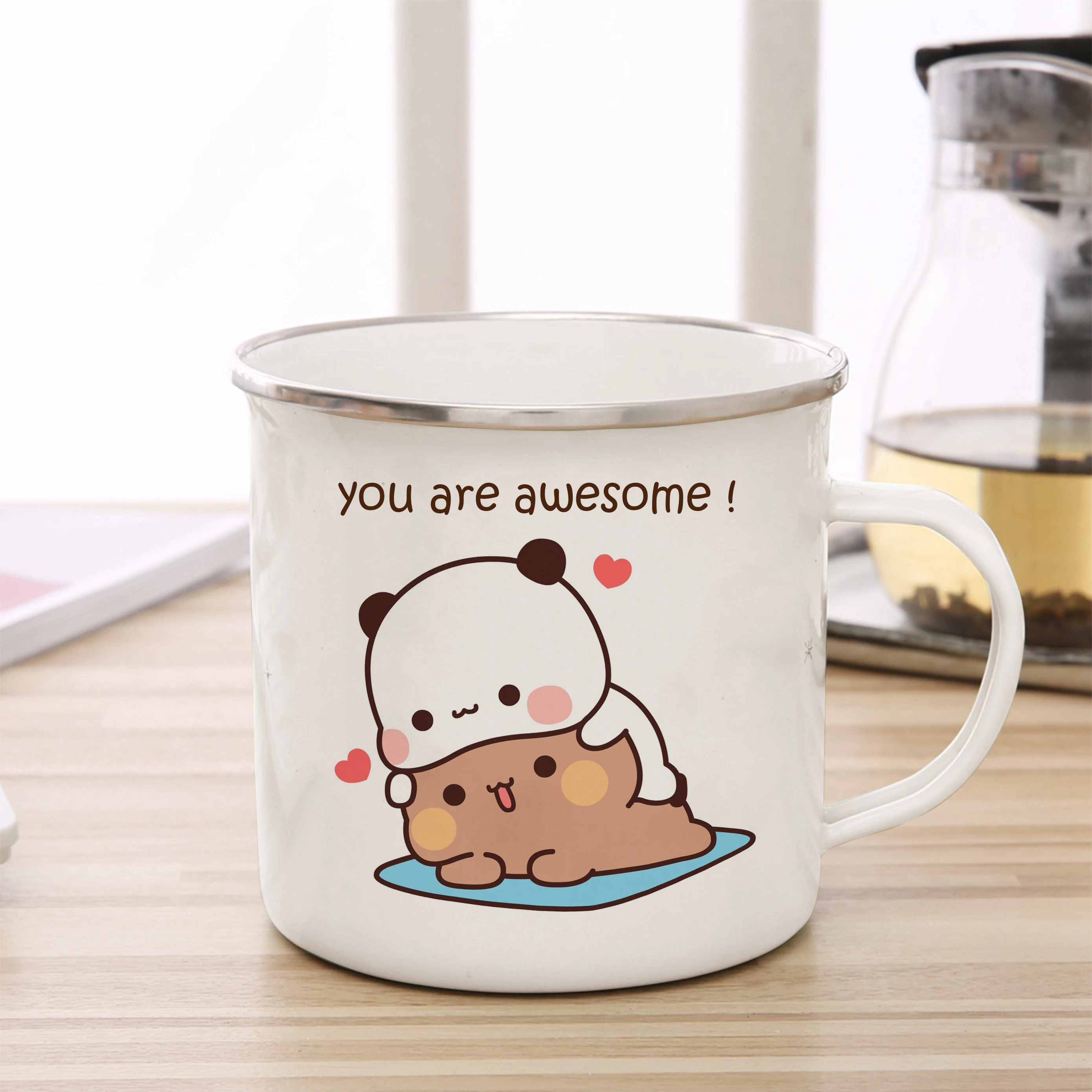 Taza-de-caf-y-t-con-dibujos-animados-de-oso-Mocha-taza-de-esmalte-para ...