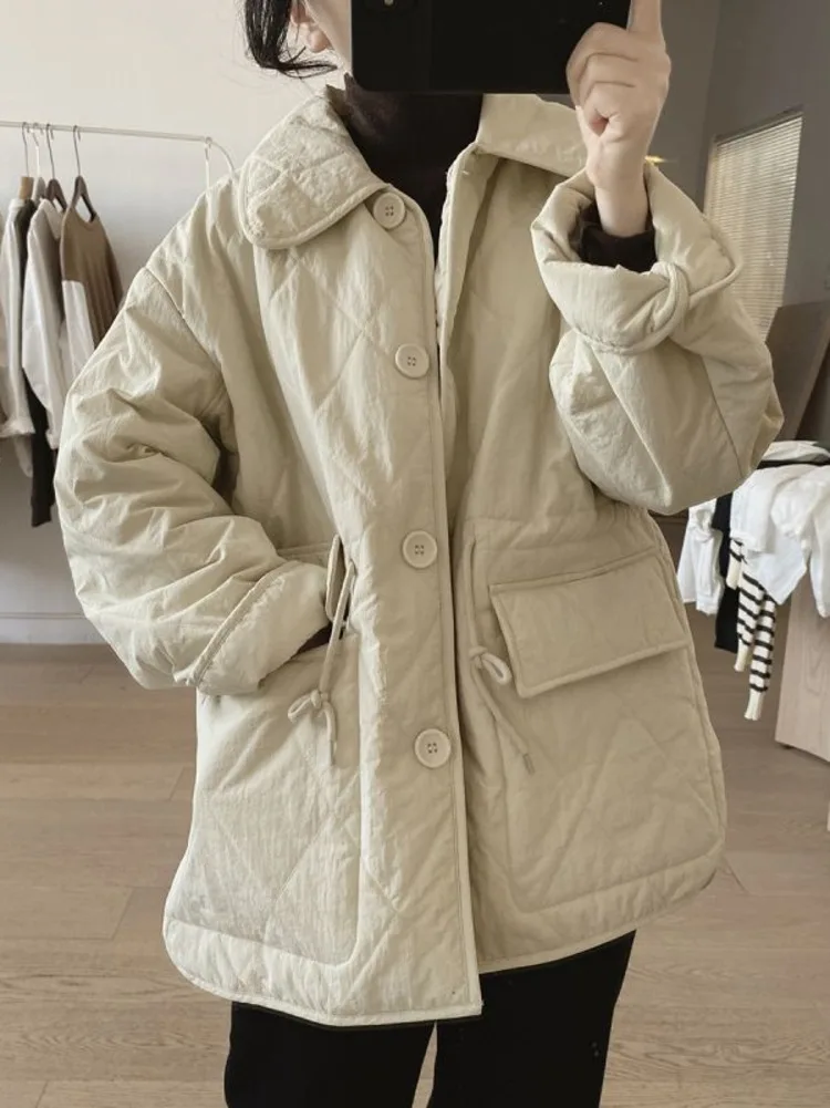 Large-Pocket-Spring-Winter-Women-s-Cotton-padded-Jackets-Vintage-Solid ...