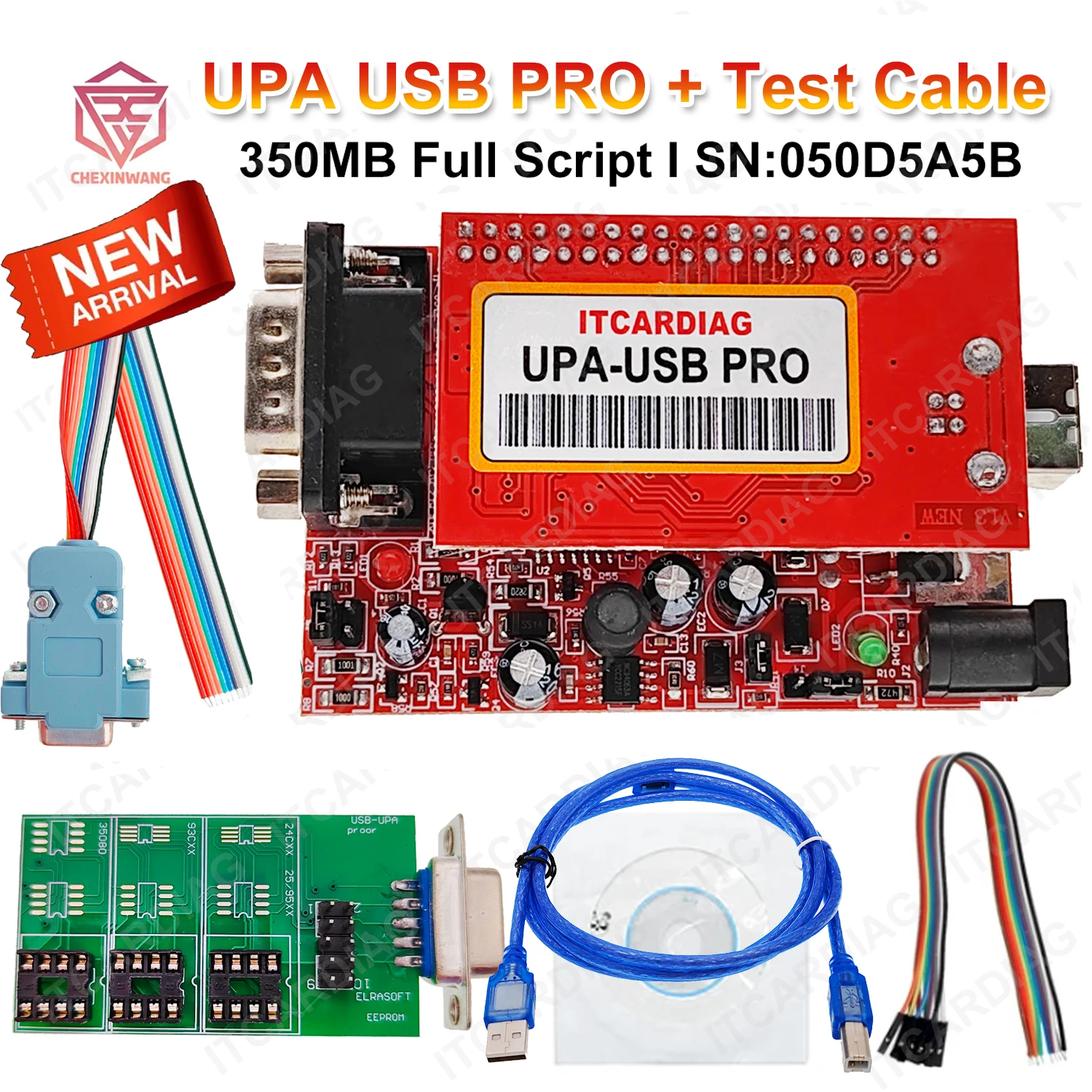2024-UPA-USB-PRO-V1-3-con-Cable-de-prueba-SN-050D5A5B-Chip-de-ECU ...