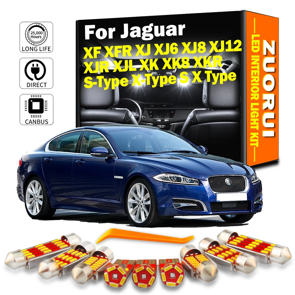 Canbus-LED-Interior-Light-Kit-For-Jaguar-XFR-XF-XJ-XJ6-XJ8-XJ12-XJR-XJL ...