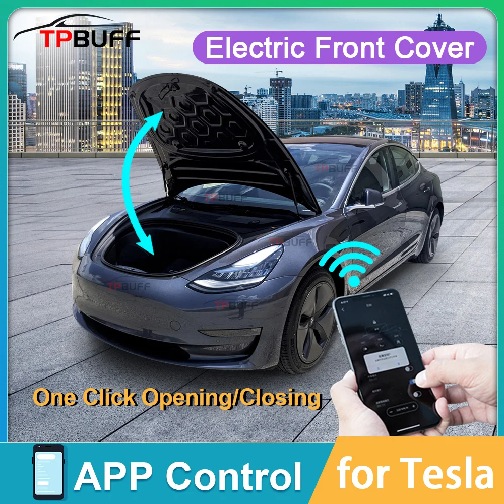 Electric-Front-Cover-For-Tesla-Model-3-Y-Trunk-Smart-Intelligent-Opener ...