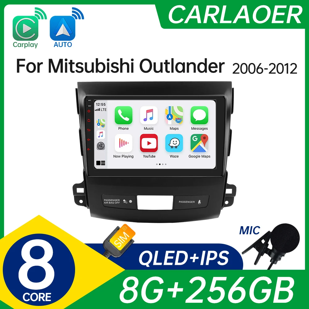 2-din-Android-Auto-Carplay-Car-Radio-Multimedia-For-Mitsubishi ...