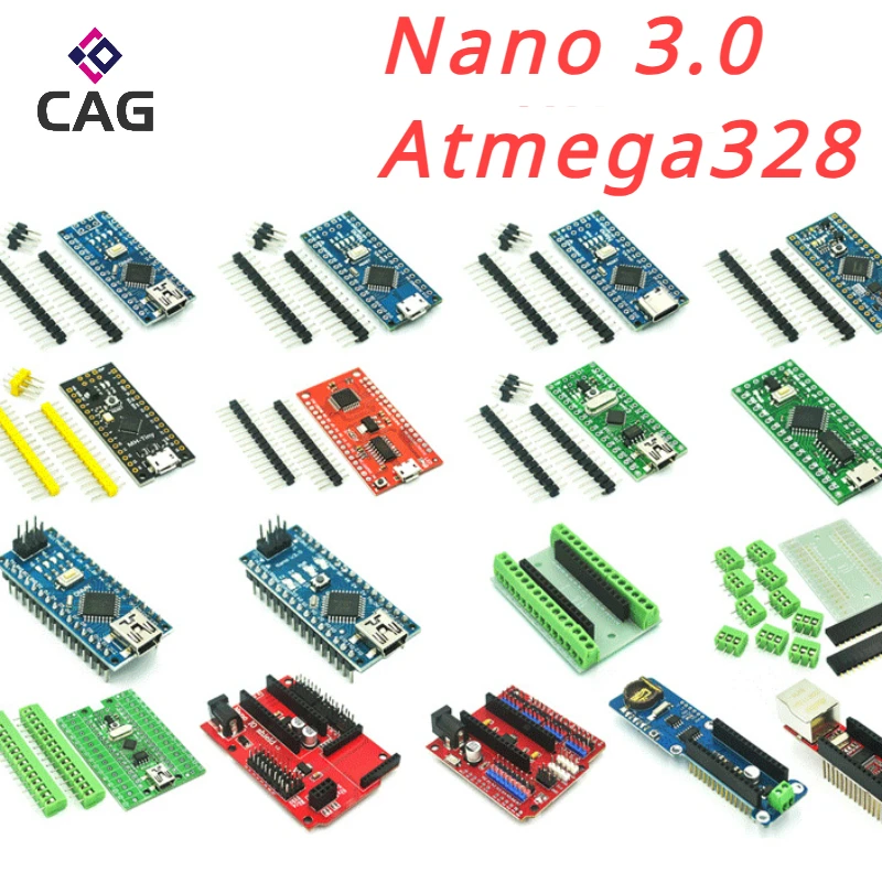 arduino-Nano-3-0-Atmega328-Controller-Compatible-Board-WAVGAT-Module-PCB-Development-Board ...