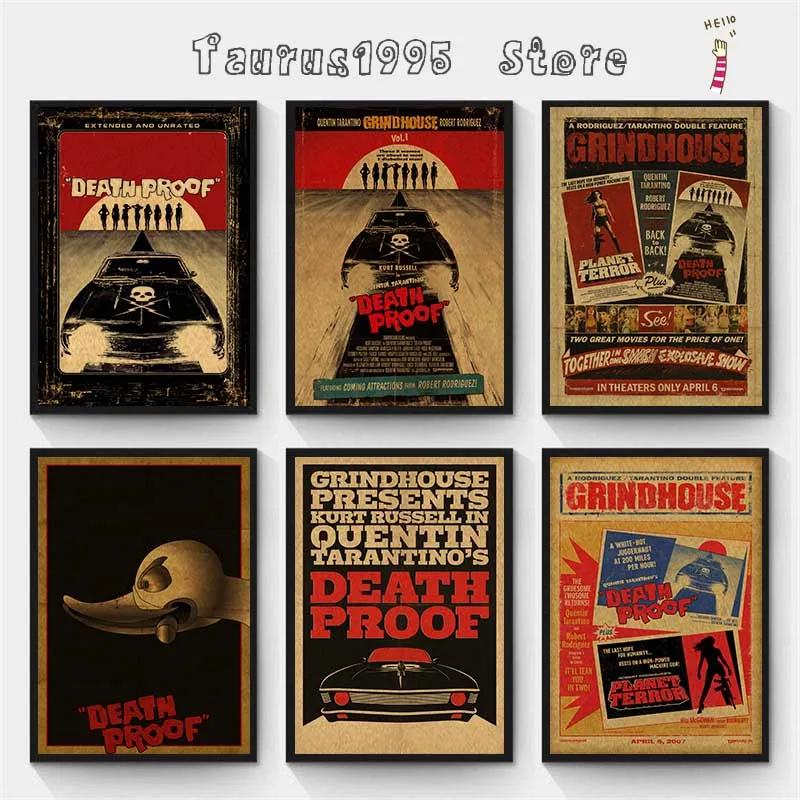 Death-Proof-Poster-No-Framed-Poster-Kraft-Paper-Vintage-Poster-Wall-Art ...