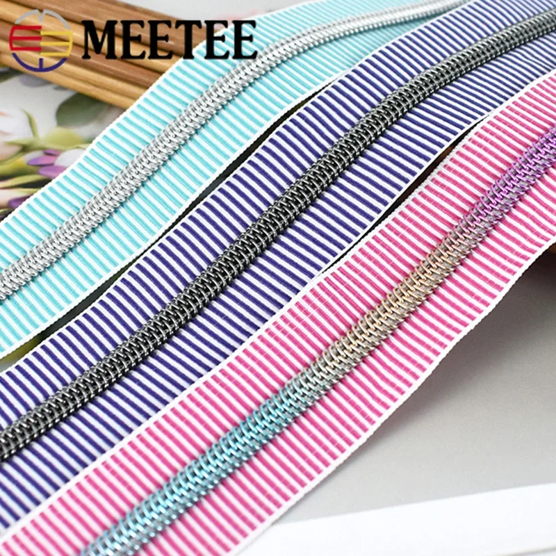 2-4-10M-5-Nylon-Zipper-for-Jacket-Bags-Decoration-Color-Zip-Tape ...