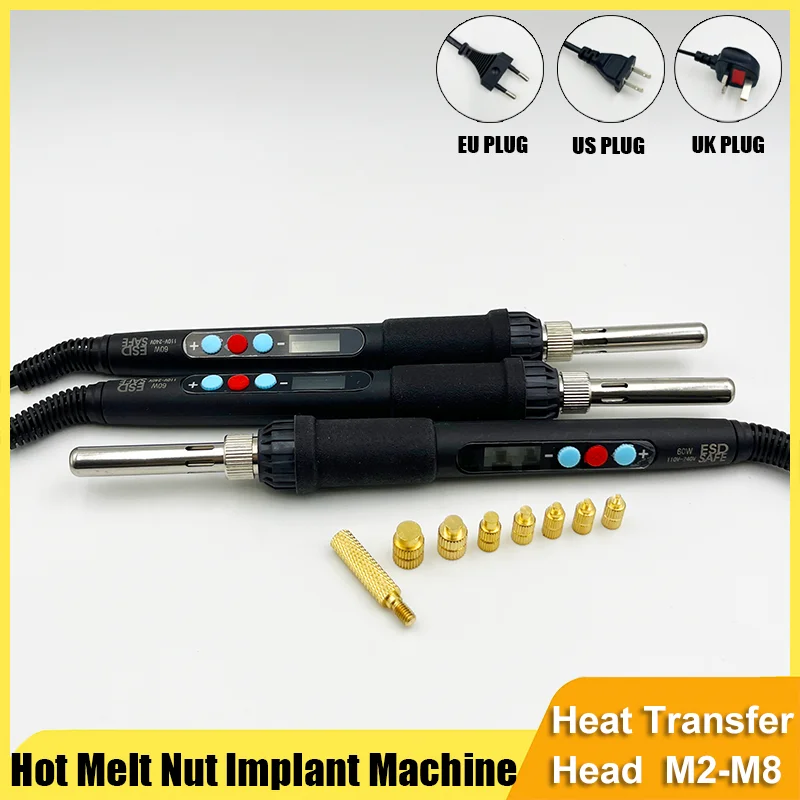 Hot-Melt-Nut-Implanting-Machine-Threaded-Knurled-Heating-Head-Insertnut ...