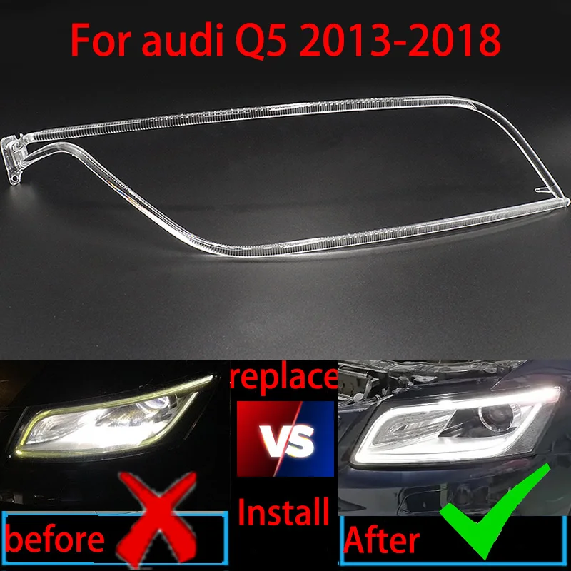 For-Audi-Q5-2013-2018-DRL-Headlight-Light-Guide-Plate-Daytime-Running ...