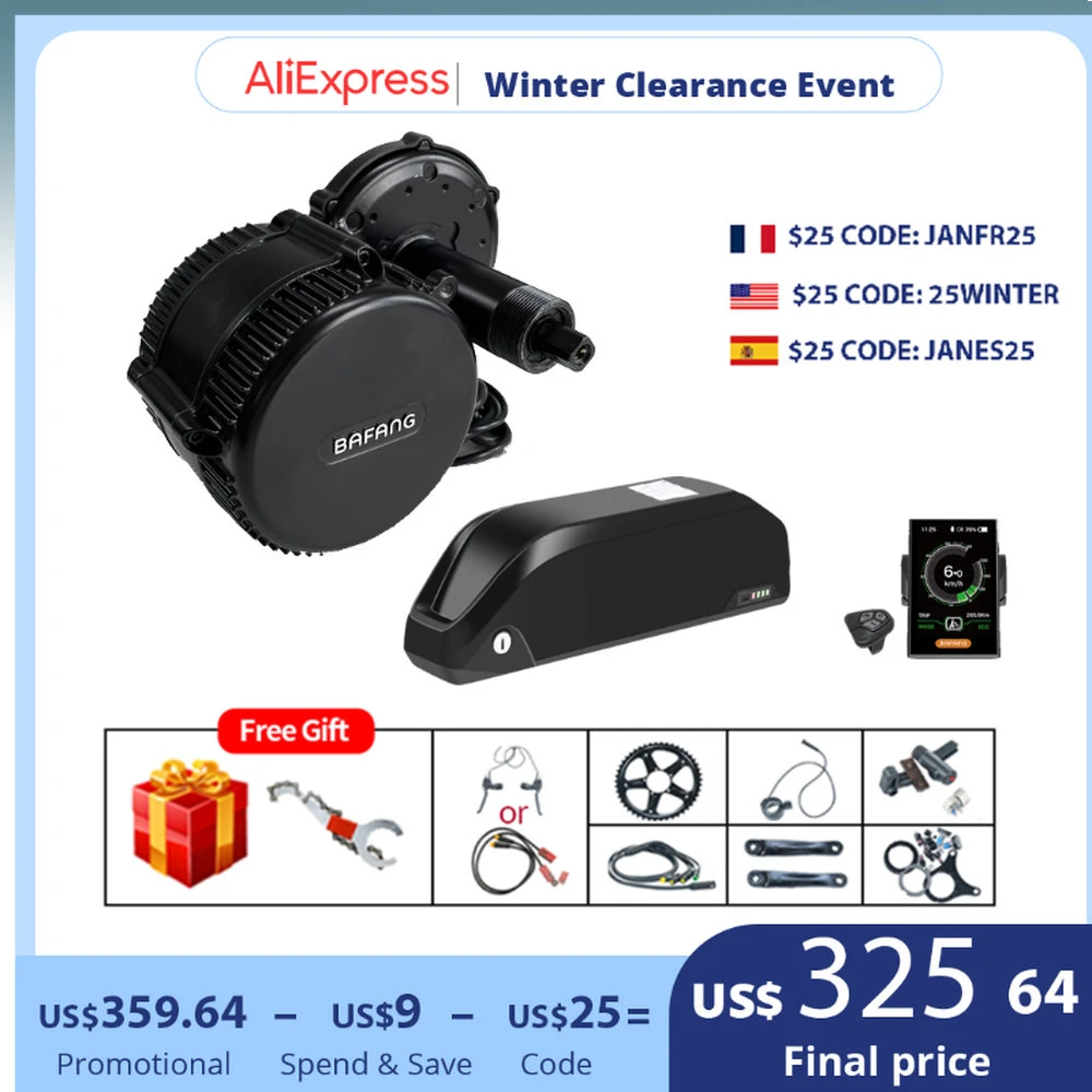 Bafang 750w 48v Bbs02b Bbs02 Mid Drive Ebike Motor Electric Bike Conversion Kit With Powerful ...