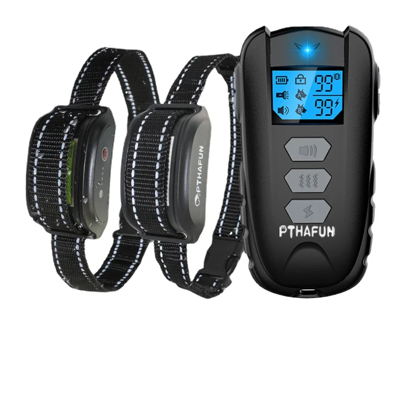 1000ft-Electric-Dog-Training-Collar-Pet-Remote-Control-Barkproof ...