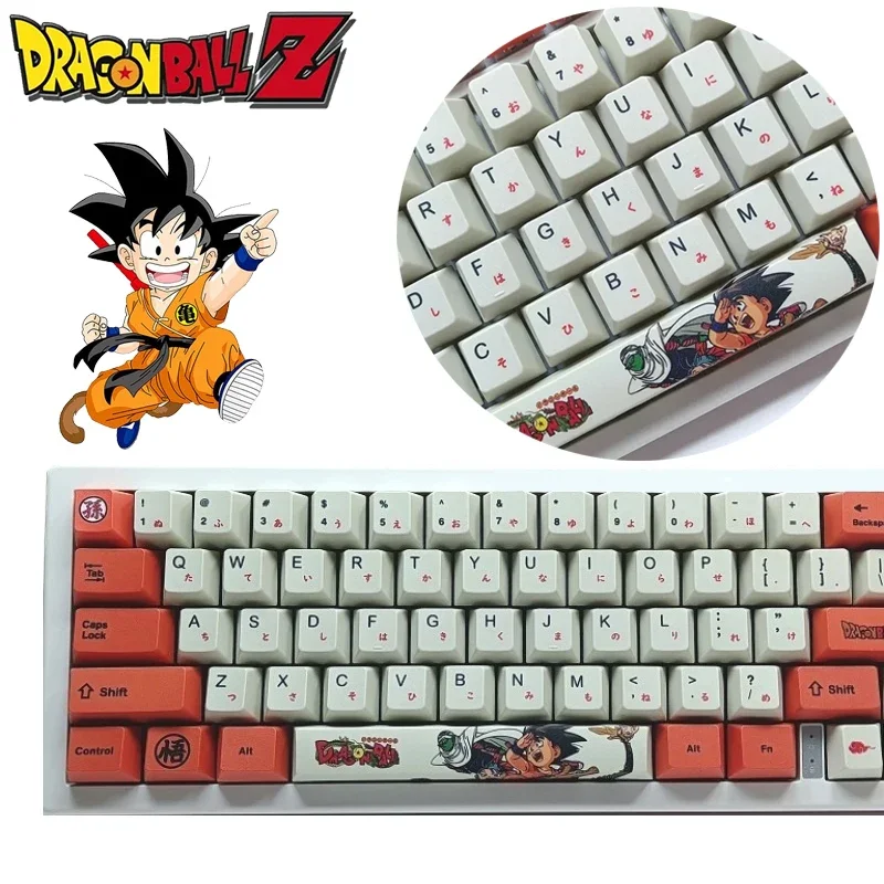 Teclado-de-jogo-mec-nico-PBT-Keycaps-para-Cherry-MX-Switch-Dragon-Ball ...