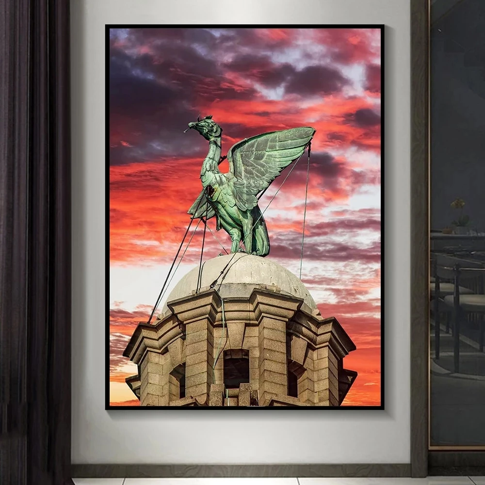 Liverpool-Liver-Bird-Wall-Art-Poster-Liver-Room-Building-HD-Print ...