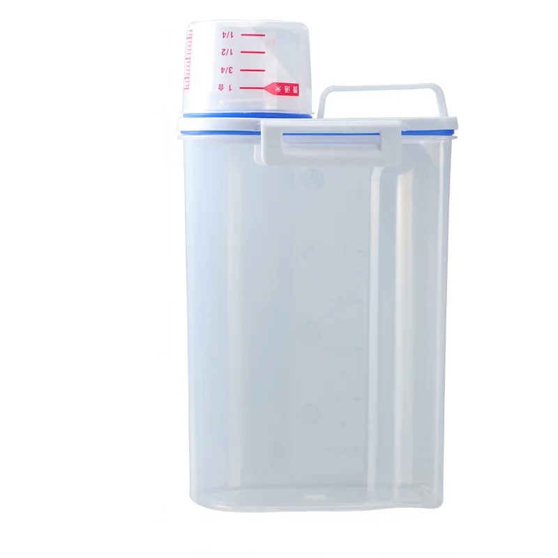 Detergent Case With Pour Mouth Snack Container Powder Storage Box ...