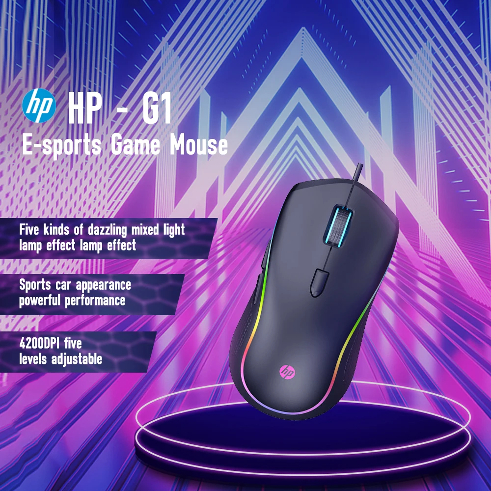 HP-G1-Wired-Mouse-Gaming-Mouse-LOL-CF-Peripheral-RGB-Light-Effect-E ...