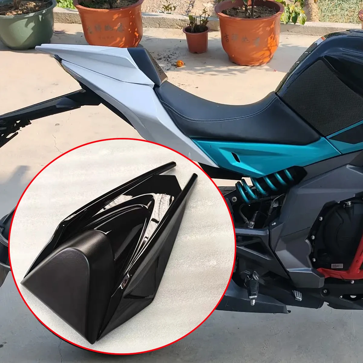 Motorcycle modification rear seat cushion hump racing track sports ...