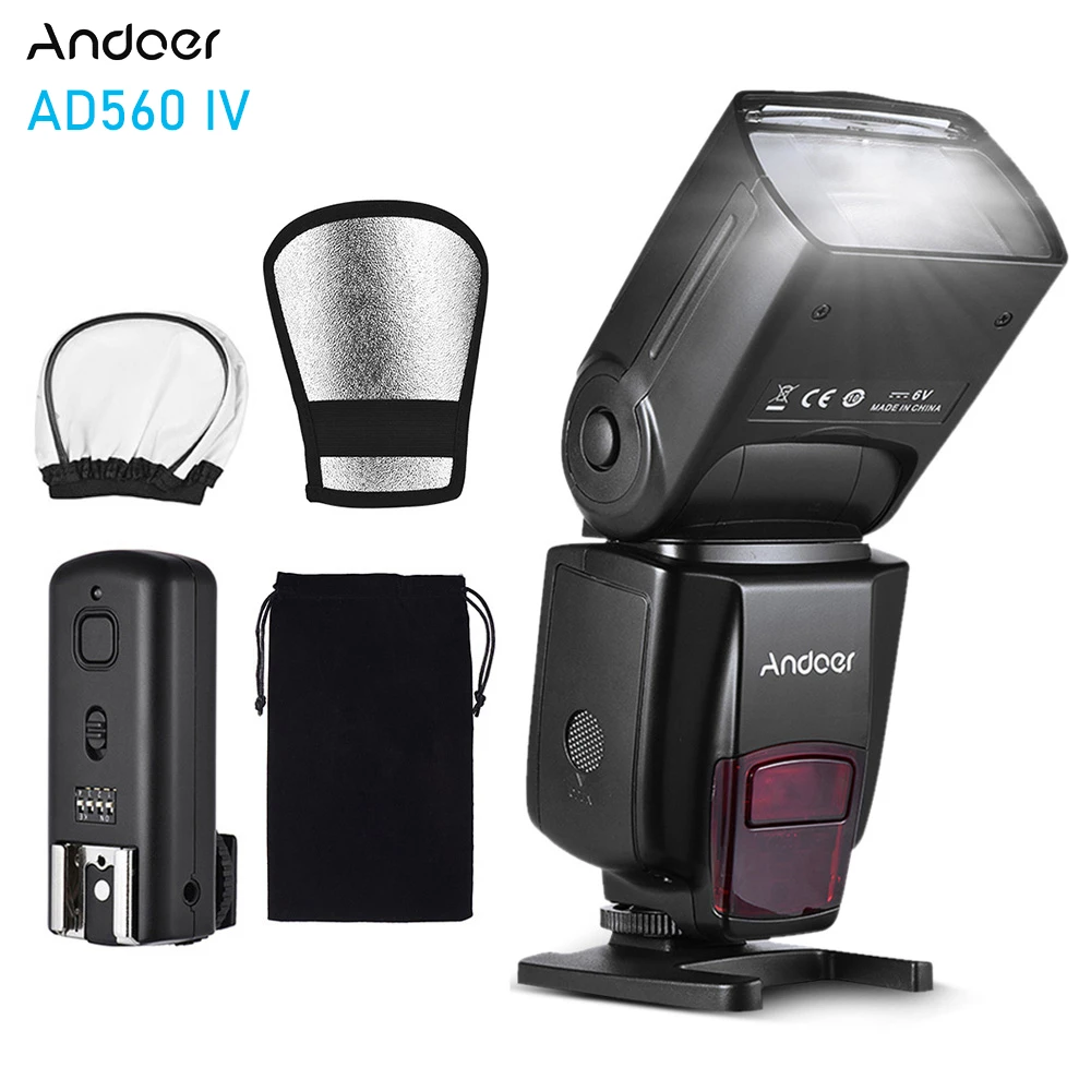 Andoer Ad560 Iv 2.4g Wireless On-camera Slave Speedlite Flash Light ...