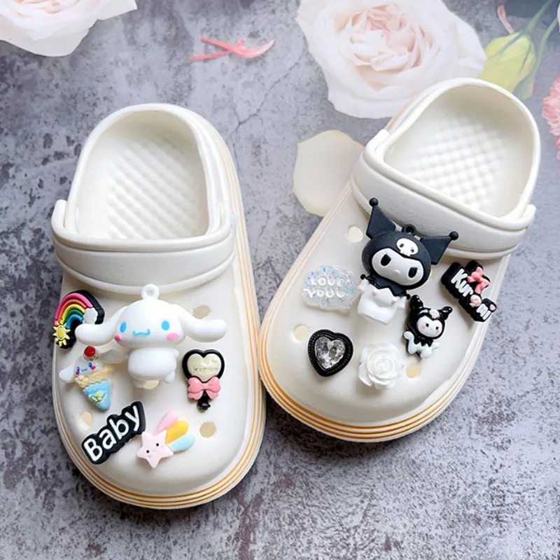 MINISO-Cute-Sanrio-Kuromi-Cinnamoroll-Shoe-Charms-Cartoon-DIY-Shoes ...