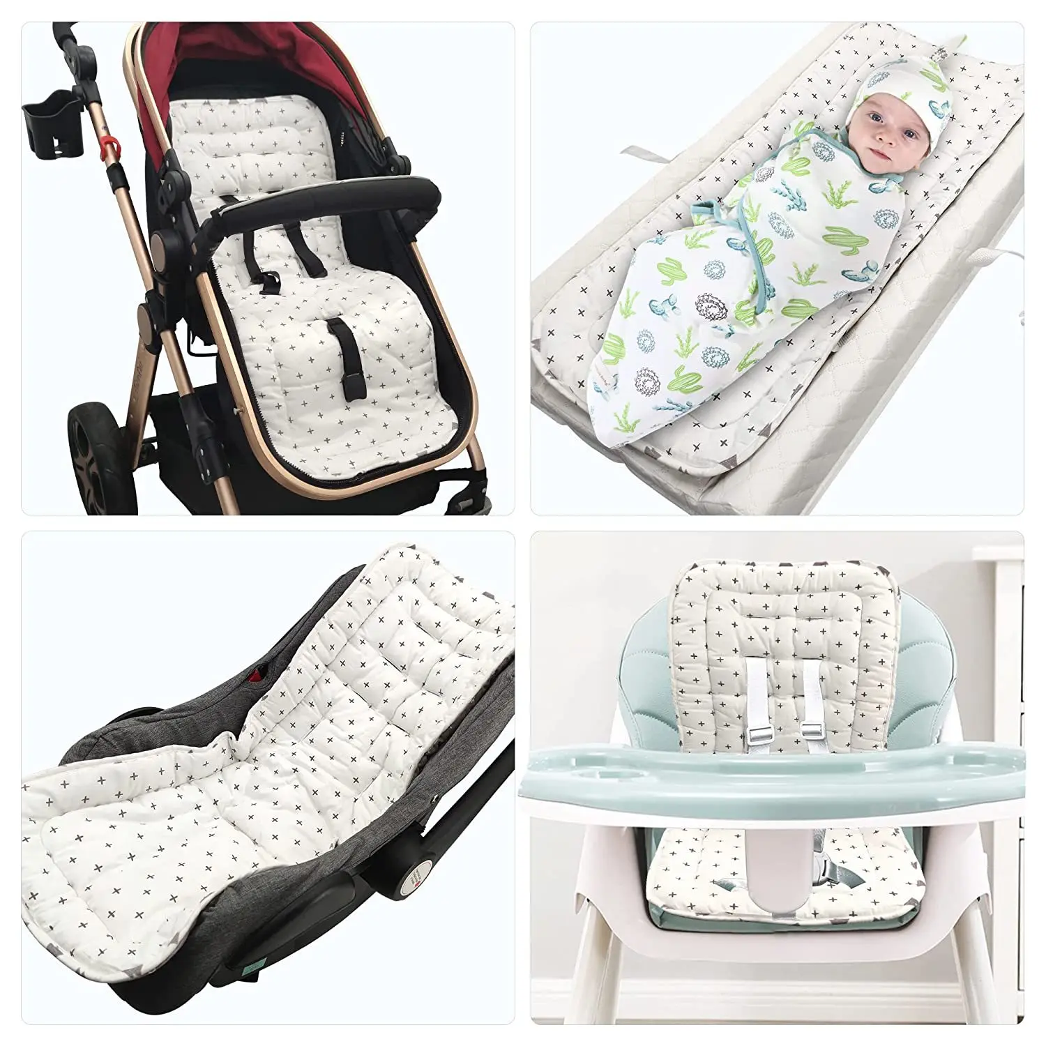 Thick-Warm-Baby-Stroller-Pad-Cotton-Stroller-Mattresses-Accessories ...