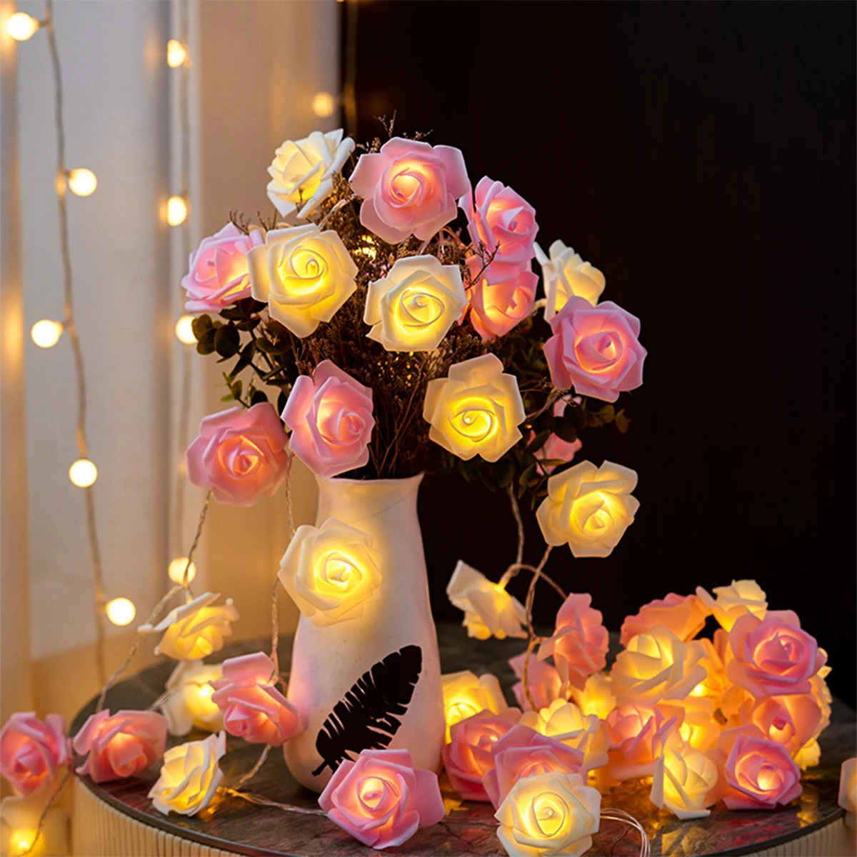 2-3m-String-Light-LED-Rose-Colored-Light-Bedroom-Decoration-Wedding ...