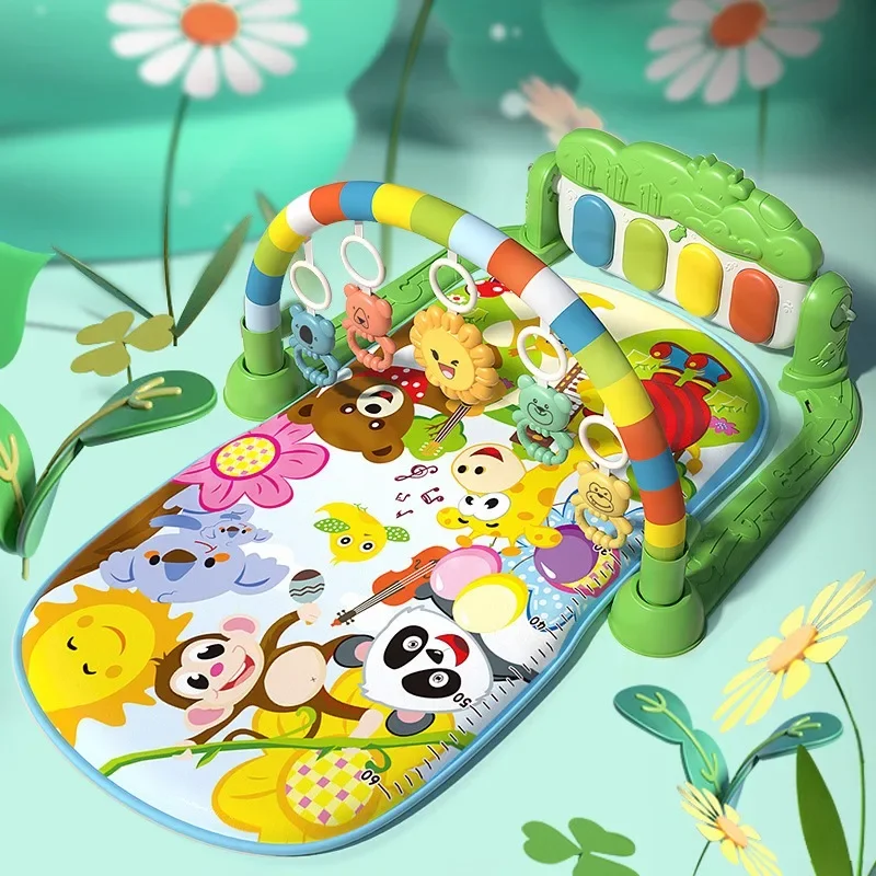 Baby-Gyms-Play-Mats-Toy-Musical-Kick-Piano-Tummy-Time-w-Rattles-Bridge ...