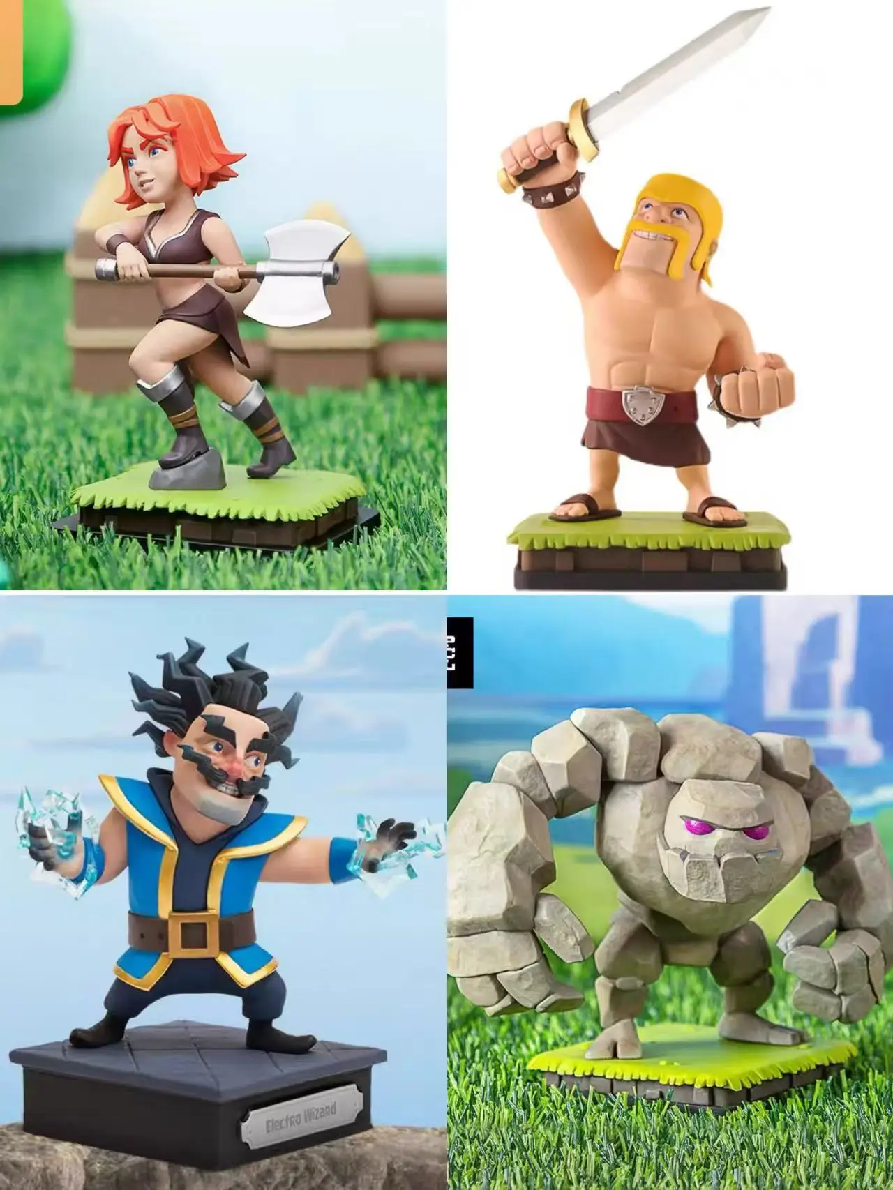 Spot Supercell Clash Clash Handmade Royal War Barbarian King Statue ...