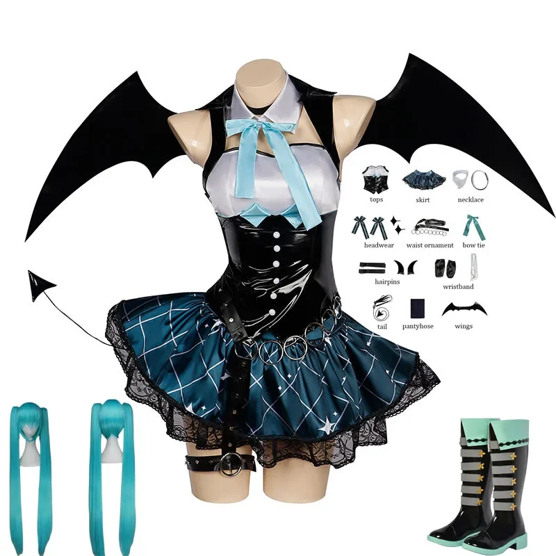 Little-Devil-Miku-Cosplay-Costume-Wig-Shoes-Women-Halloween-Carnival ...