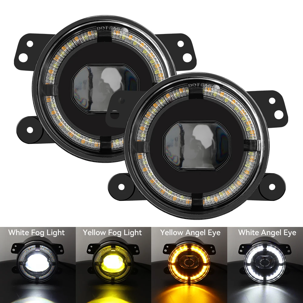 4-Inch-Round-LED-Front-Driving-Fog-Lights-for-Jeep-Grand-Cherokee-2011 ...