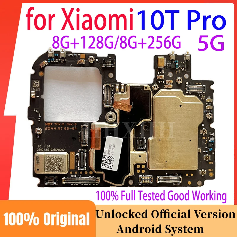 Unlocked Original Motherboard For Xiaomi 10t Pro Mainboard Fully Tested ...