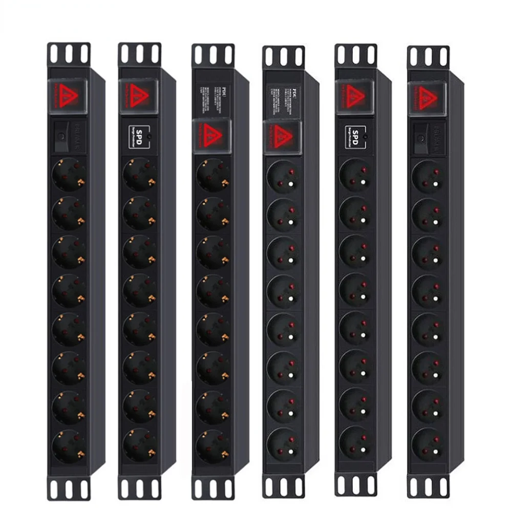 PDU-Power-Strip-Distribution-Unit-Cabinet-8-Way-AC-German-French-Socket-Overload-lightningproof ...