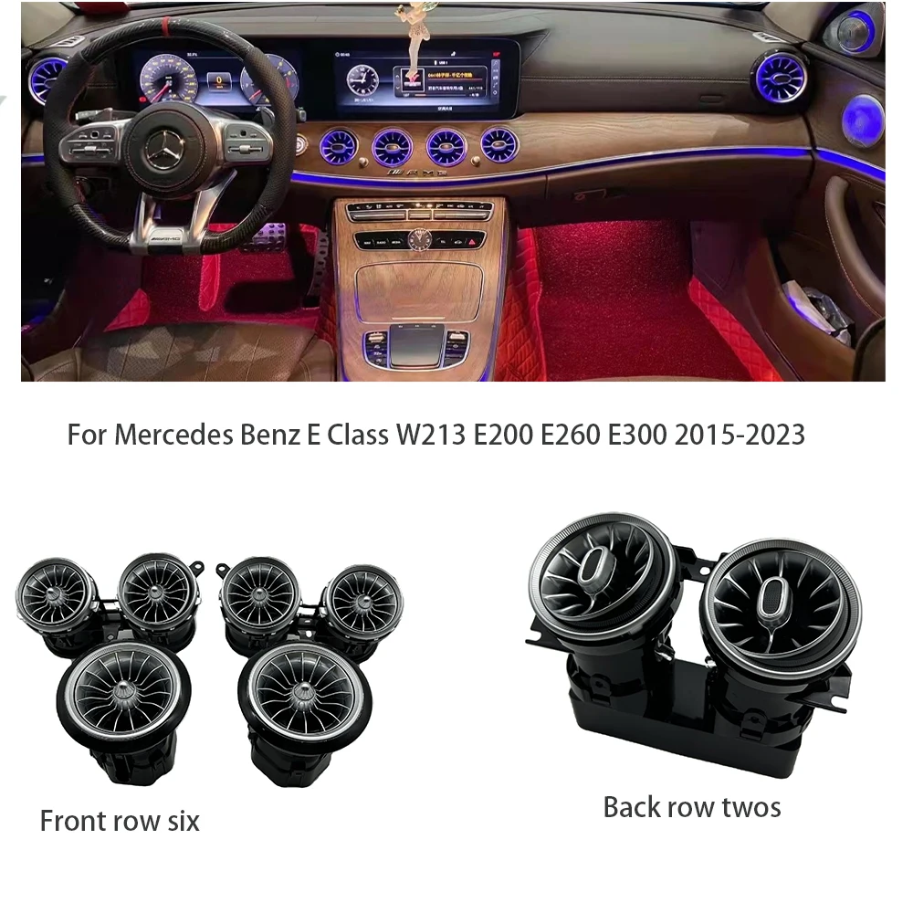 Auto-Interior-Atmosphere-Turbos-Air-Vent-Outlet-With-Ambient-Light-For ...