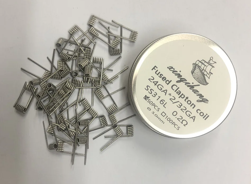 SS316L-50pcs-lot-Prebuilt-Coil-ALIEN-V2-wire-coils-Heating-Resistance ...