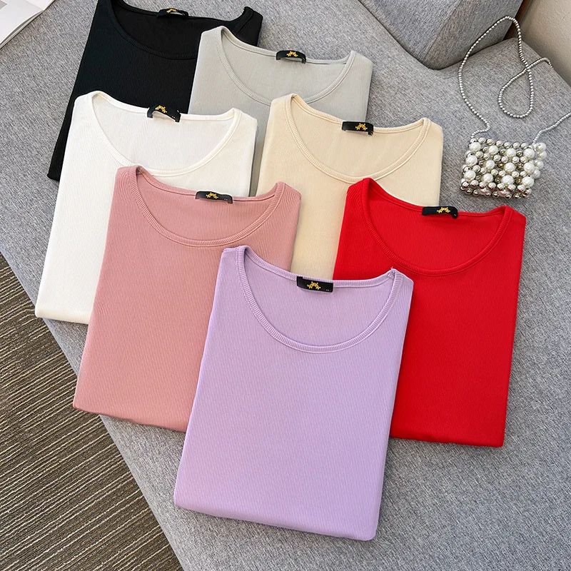 150Kg Plus Size Women s Bust 124 144 Spring Round Neck Long Sleeve Top 150Kg Plus Size Women s Bust 124 144 Spring Round Neck Long Sleeve Top