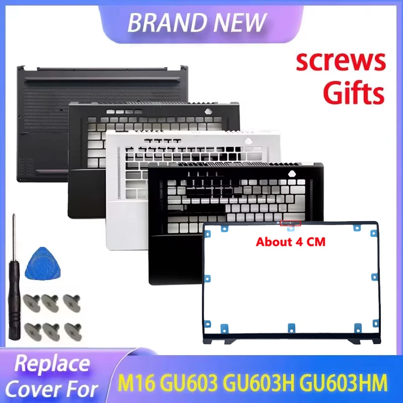 ROG 제피러스 M16 GU603 GU603H GU603HM 노트북 전면 베젤 하단 케이스 상단 케이스 키보드 C 커버 교체용 ...