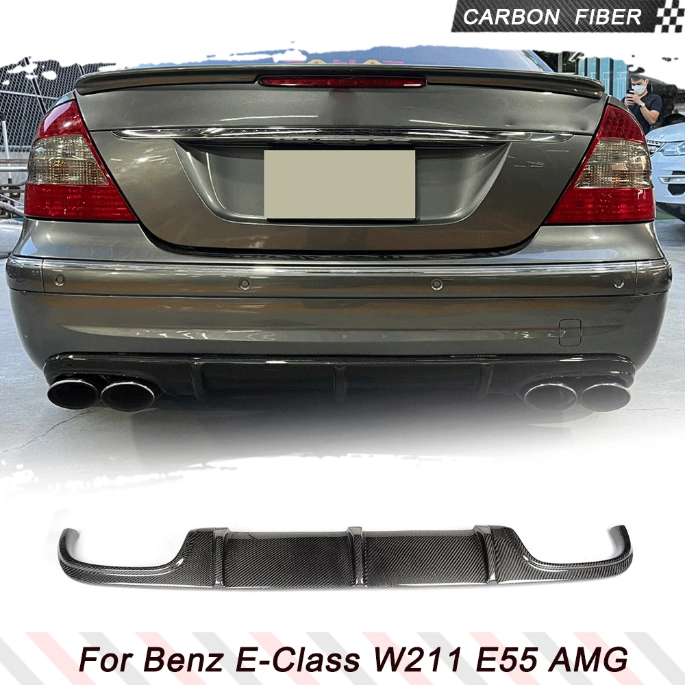 Carbon-Fiber-Racing-Rear-Bumper-Diffuser-Lip-Spoiler-for-Mercedes-Benz ...
