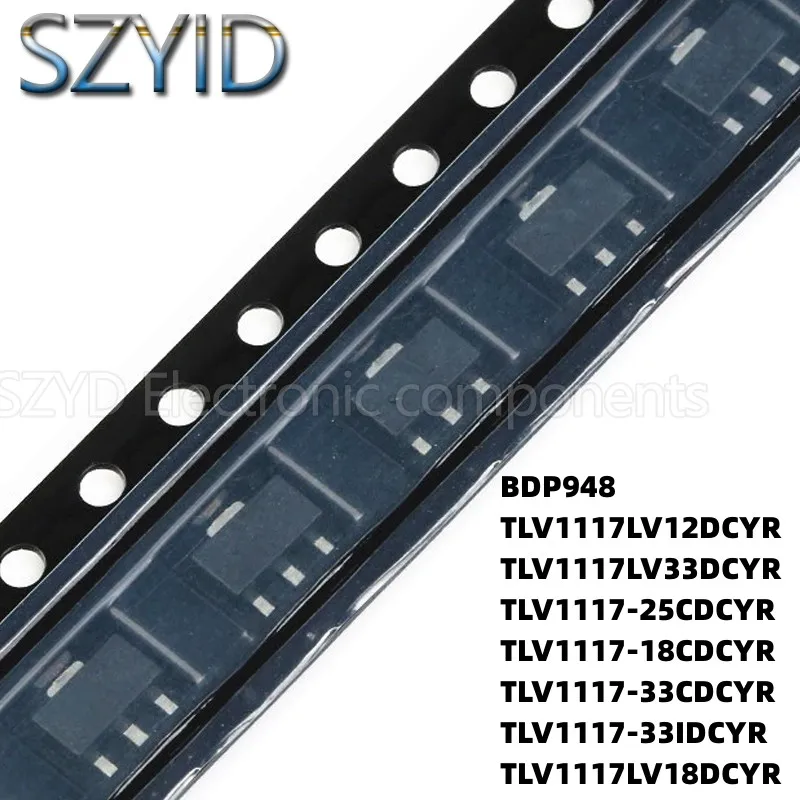 100-piezas-SOT223-BDP948-TLV1117LV12DCYR-TLV1117LV33DCYR-TLV111725CDCYR ...