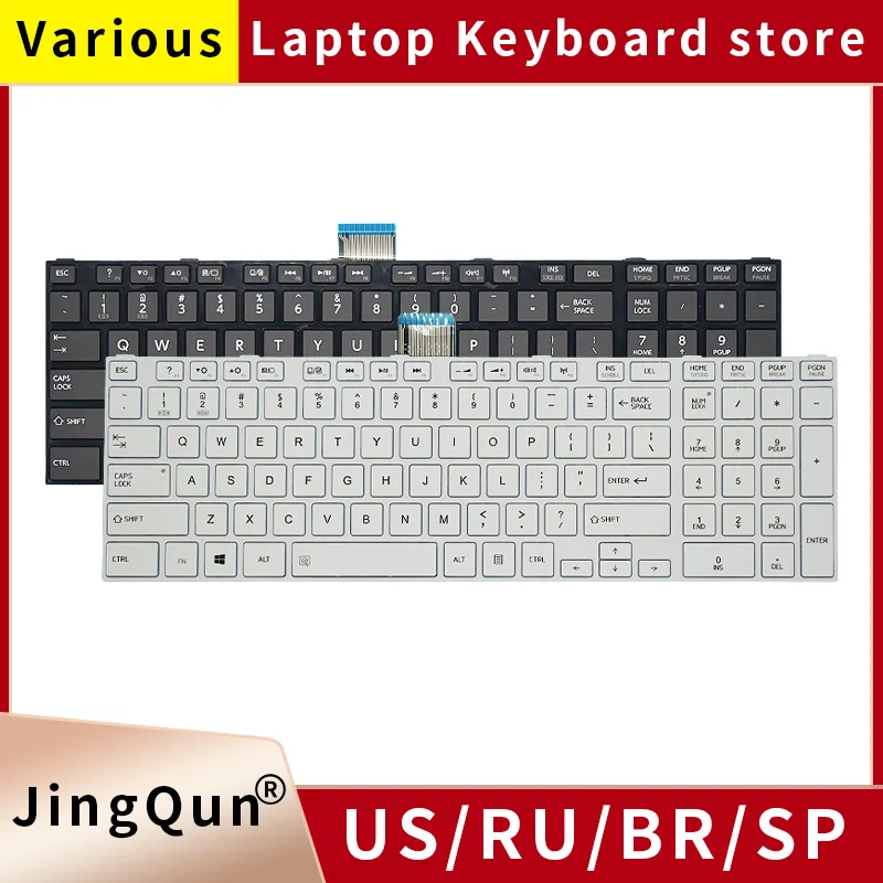 NEW-US-Russian-laptop-Keyboard-for-TOSHIBA-SATELLITE-L850-L850D-P850 ...